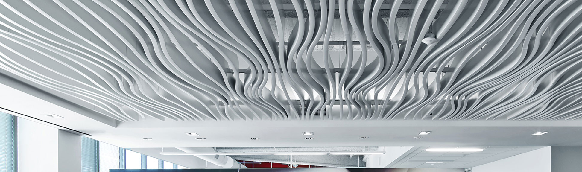 High Profile Series™ – Horizontally Curved Baffles | Clare Interiors